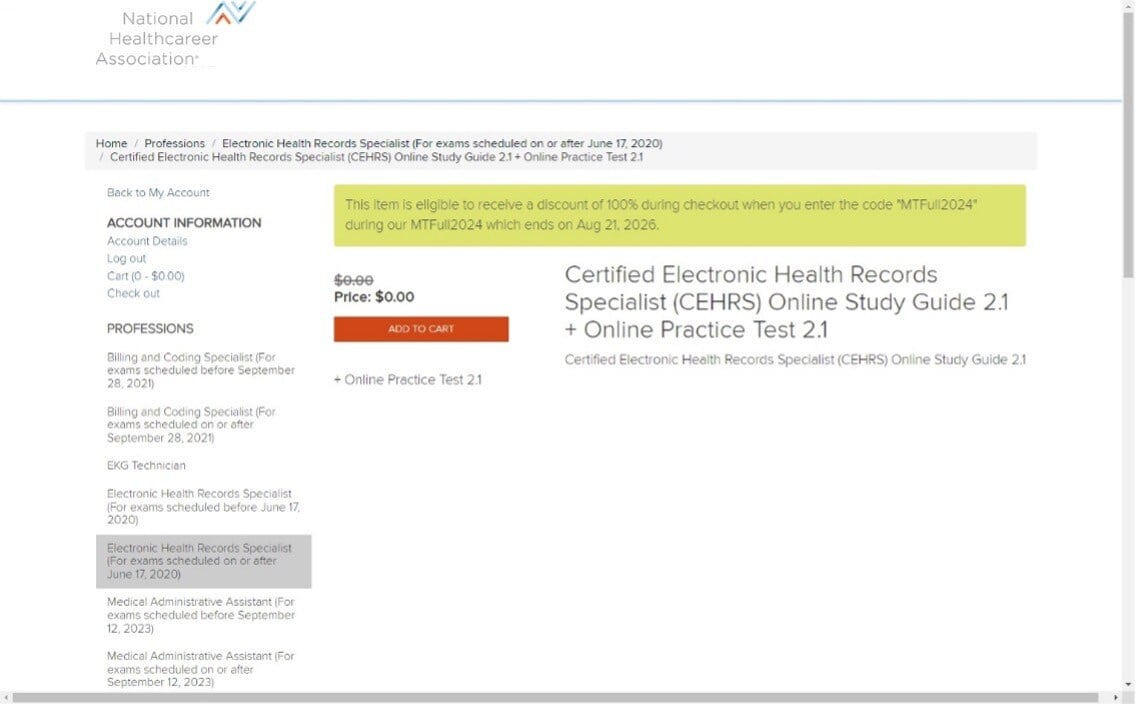 Purchasing Study Materials Individually